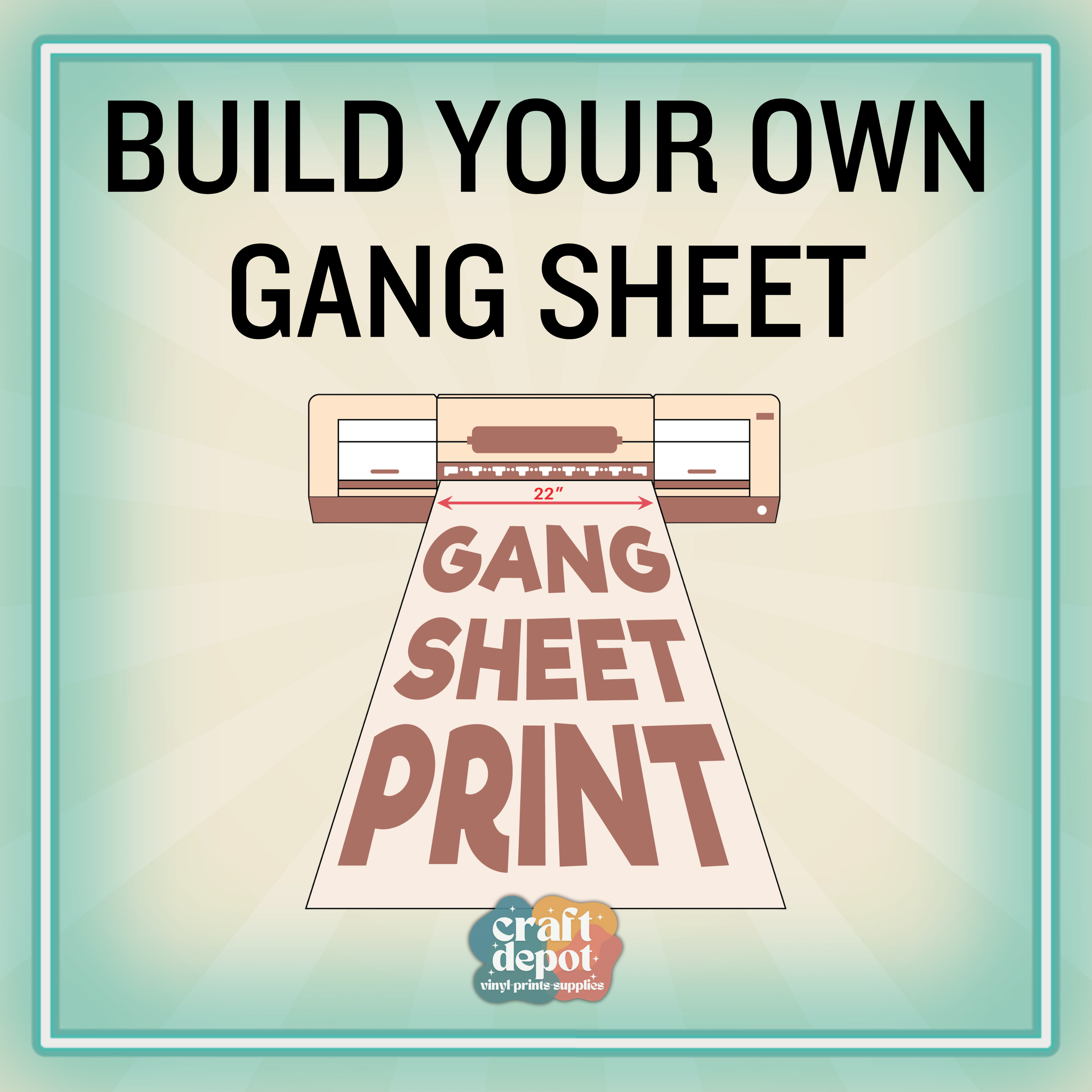 BUILD YOUR OWN DTF GANG SHEET – Craft Depot Prints